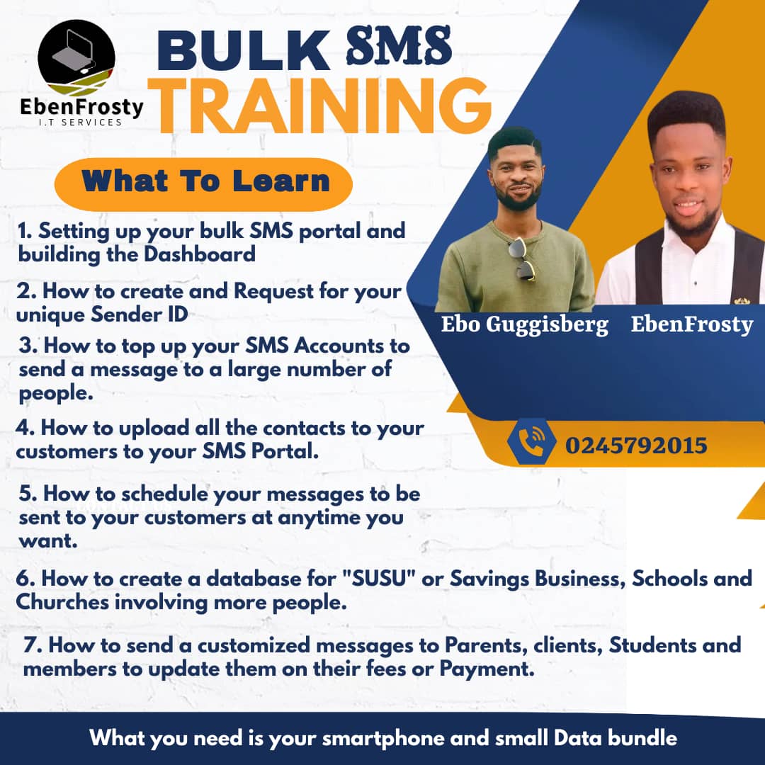 Buy Customized bulk sms training i by Emmanuel Ebo Appiah on Selar