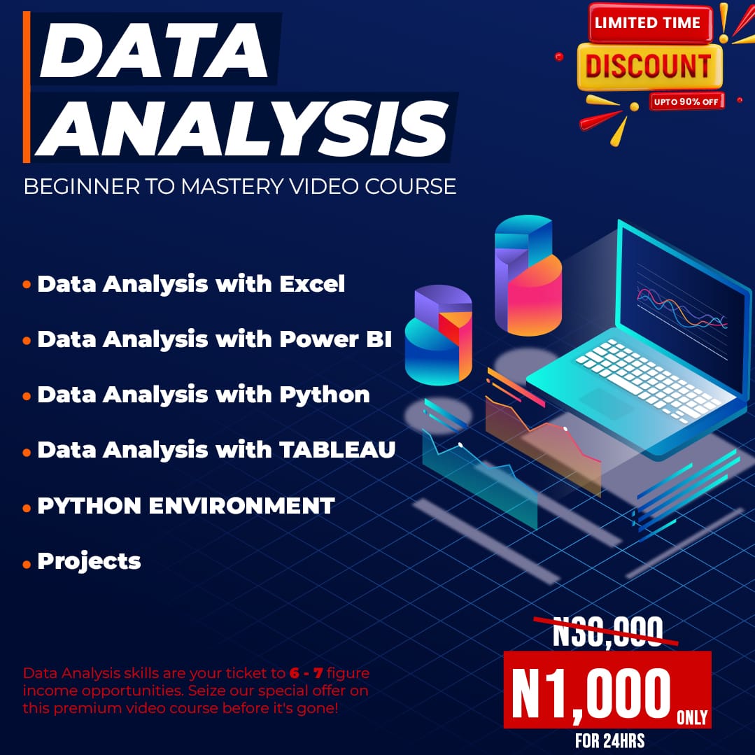 Buy Data Analysis by Blessing Ebong on Selar