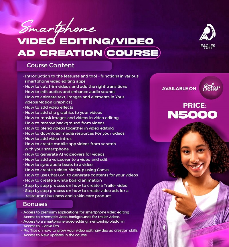 Buy Smartphone Video Editing/Video Ad Creation Course by Edidiong ...
