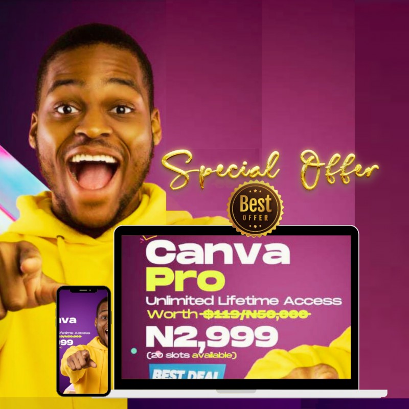 Buy Canva Pro Life Time Access by James Topor on Selar