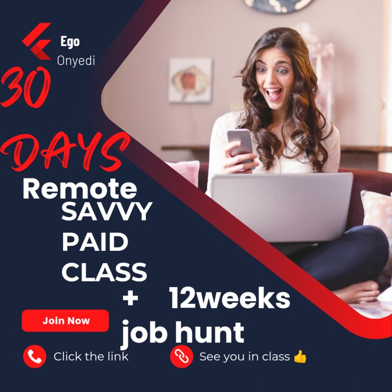 Buy 12 week's JOB HUNT MENTORSHIP REMOTE SAVVY PAID CLASS by Ezeigwe ...