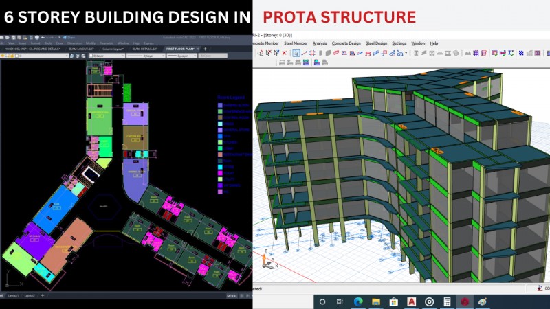 Buy 6 Storey Hotel Building Plan CAD File by Ekidel-Design on Selar