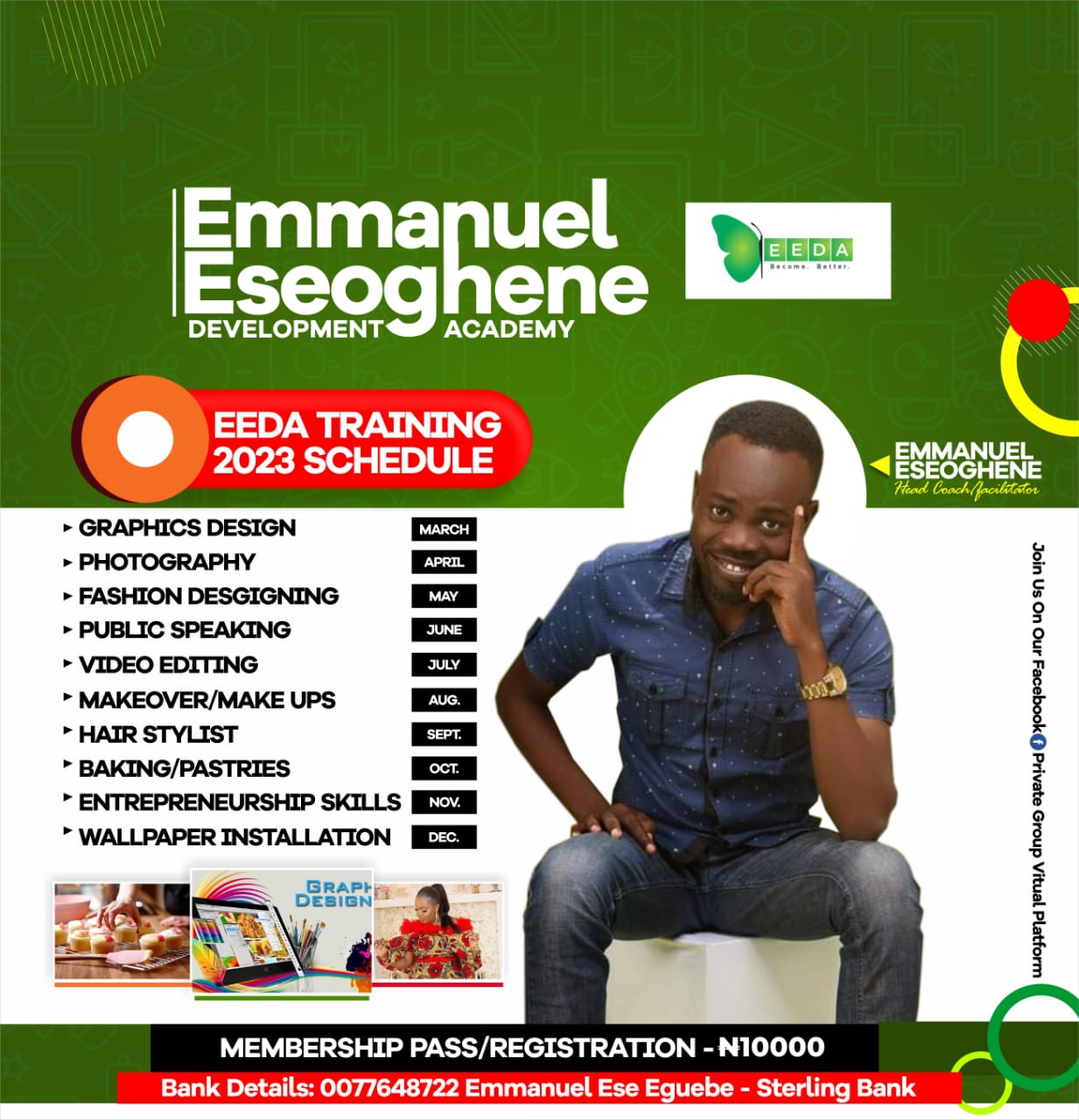 Buy Membership Registration for EEDA by Emmanuel Eseoghene on Selar