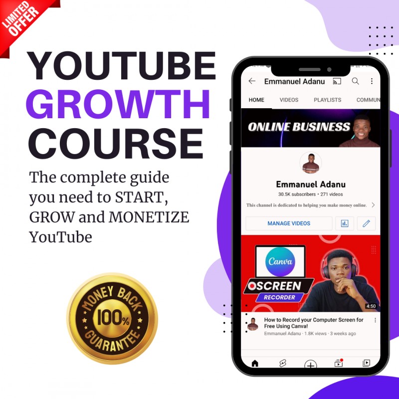 Buy YouTube Growth Course: Learn How to Start, Grow and Monetize ...