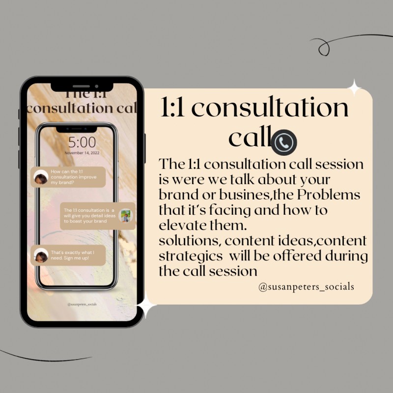 Buy 1:1 consultation call session by Eruotor susan on Selar