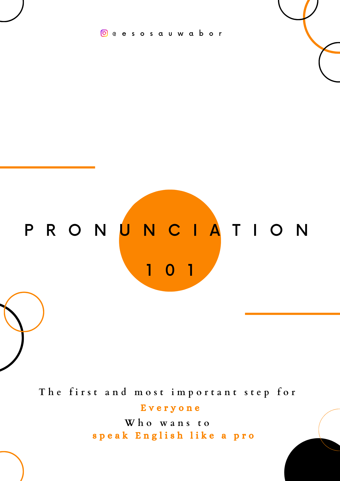Buy Pronunciation 101 by Esosa Uwabor on Selar