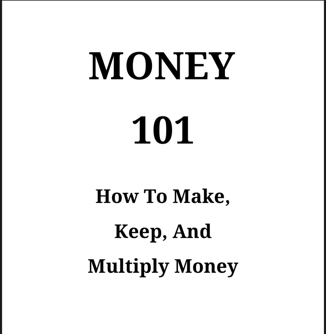 Buy Money 101 by Ovonlen bunmi ola on Selar
