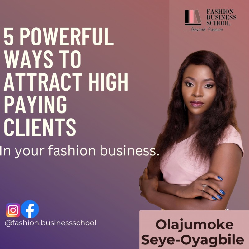 Buy 5 powerful ways to attract high paying clients in your fashion ...