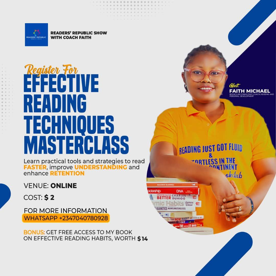 Buy EFFECTIVE READING TECHNIQUES MASTERCLASS by Faith Michael on Selar