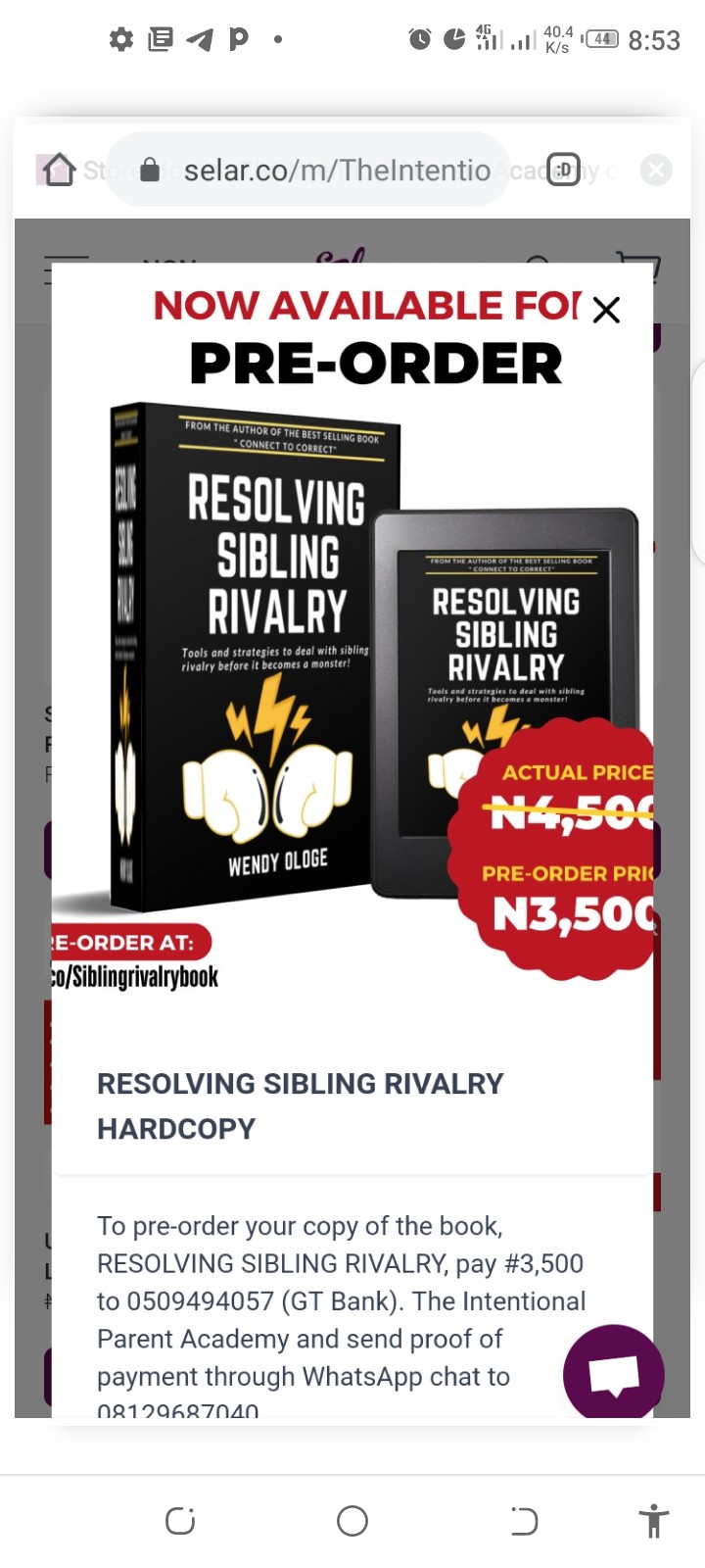 Get Resolving Siblings Rivalry by Favour somto on Selar