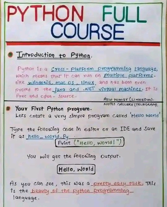 Buy Python programming full course by Festus Joseph on Selar