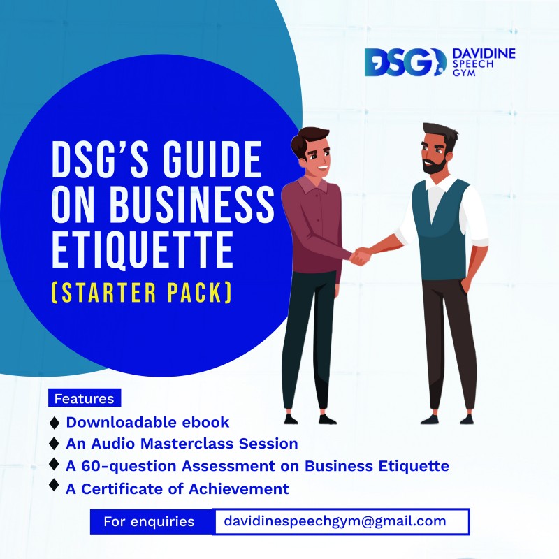 Buy DSG's Guide on Business Etiquette (Starter Pack) by DSG Store on Selar
