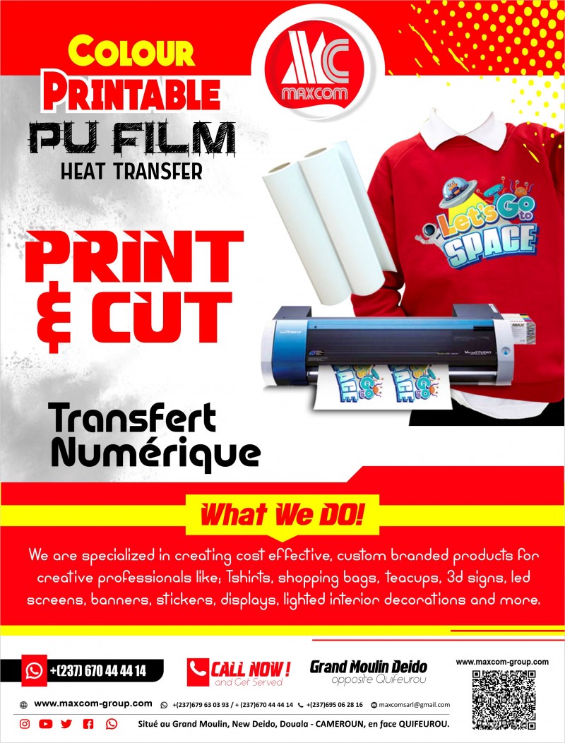 Buy PRINTABLE PU FILM - TRANSFERT NUMERIQUE by Ful Genesis on Selar
