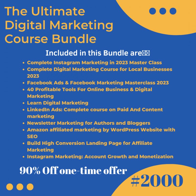 Buy The Ultimate Digital Marketing Course Bundle by Get Set Sell on Selar