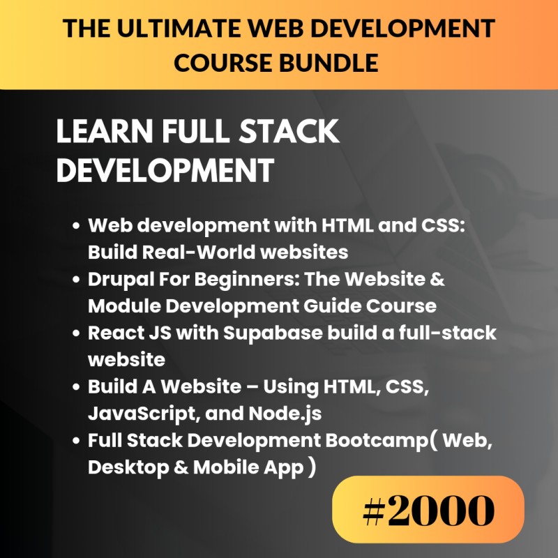 Buy The Ultimate Web Development Course Bundle by Get Set Sell on Selar