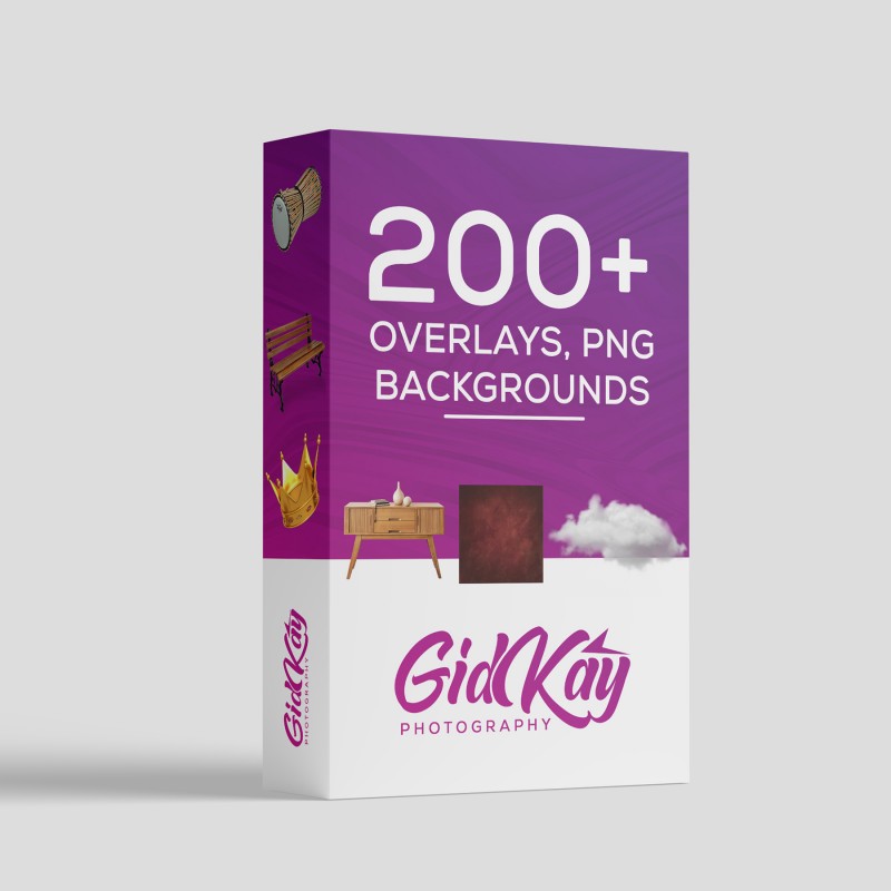 Buy 200+ OVERLAYS, PNG, BACKGROUNDS by Gid Kay Photography on Selar