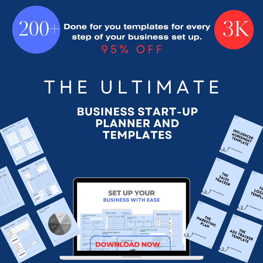 Buy New Business Start Up Templates- The Bundle by Global Business ...