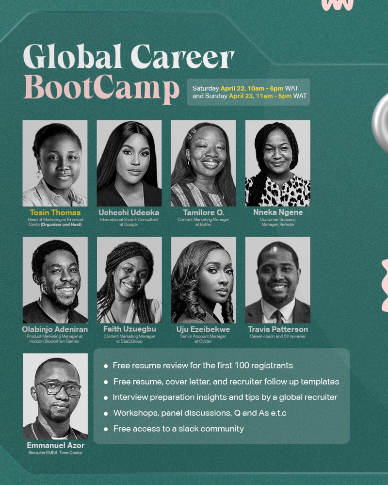 Buy Global Career Bootcamp Replay by Tosin Thomas on Selar