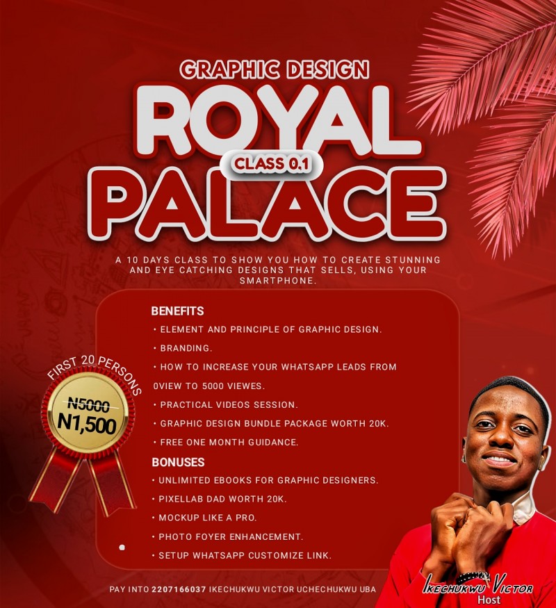 Buy Graphic Design Royal Palace by Victor Uchechukwu Ikechukwu on Selar