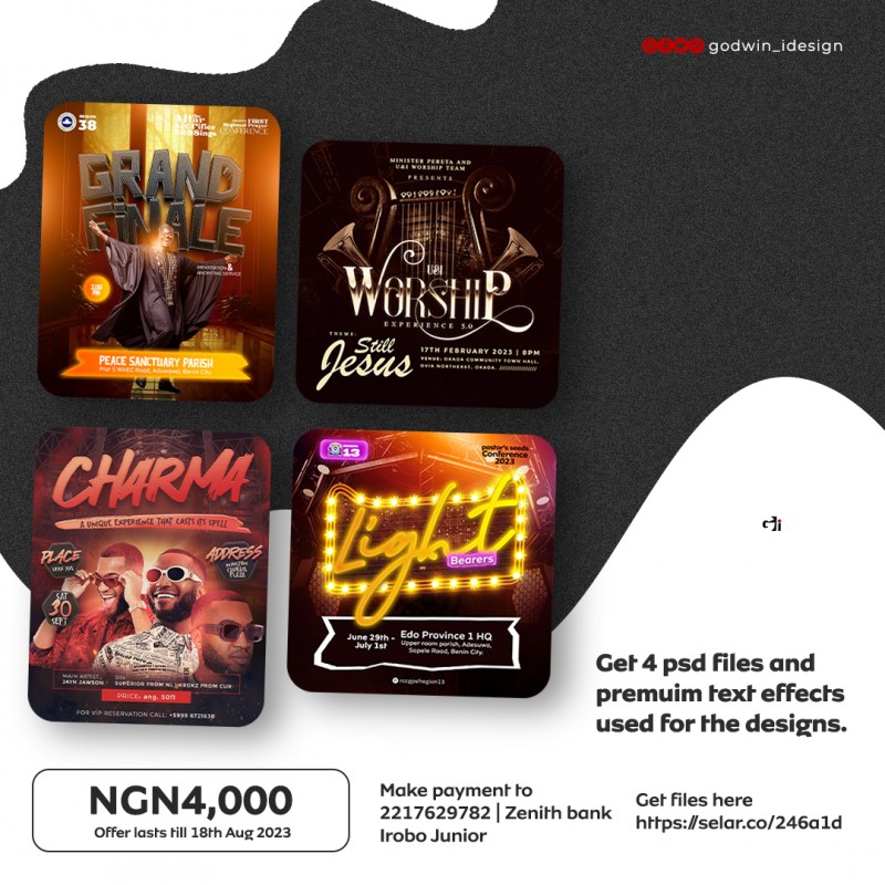 Buy iDesign Design Pack 1 by Godwin iDesign on Selar