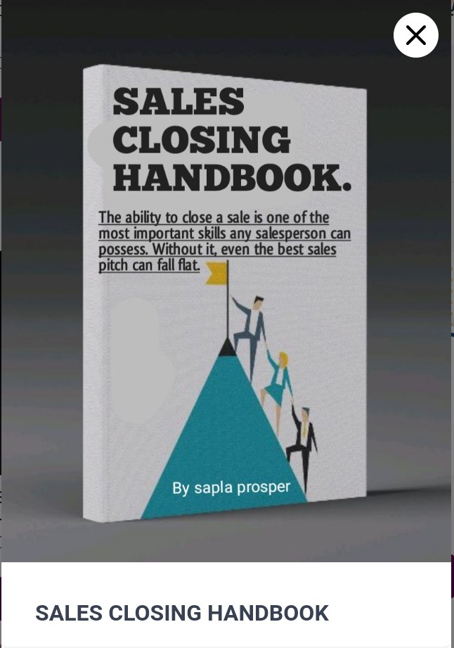 Subscribe SALES CLOSING HAND BOOK by The (XAF) MONEY PRINT on Selar