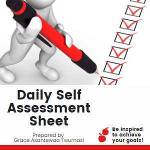 Get Daily Self-Assessment Sheet by Grace Asantewaa Twumasi on Selar