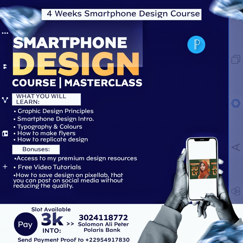 Buy SMARTPHONE DESIGN COURSE MASTERCLASS 🔥 🔥 by Emmanuel Solomon on Selar