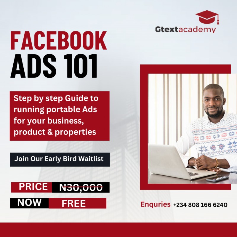 Buy Facebook Ads 101 by Gtext Academy on Selar
