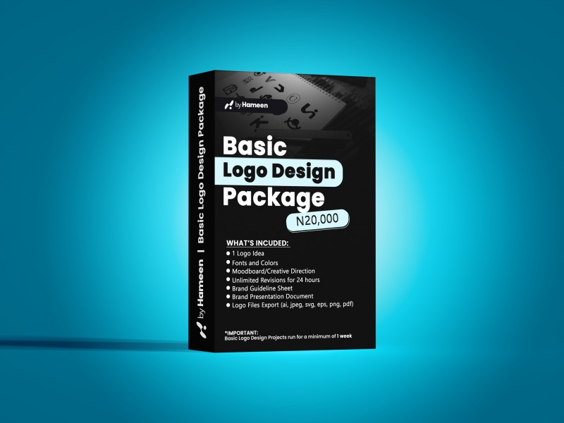 Buy Basic Logo Design Package [50% advance fee] by Yussuf Al-ameen on Selar