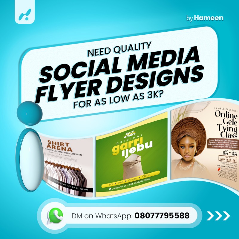 Buy Single Social Media Flyer by Yussuf Al-ameen on Selar