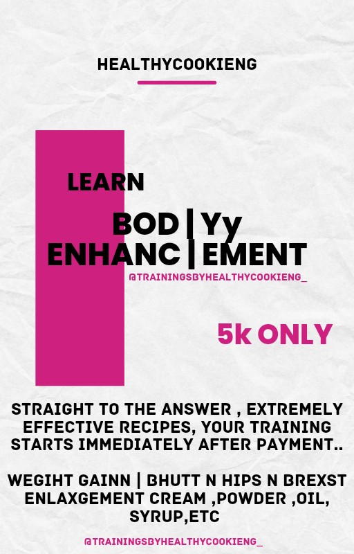Buy BODY ENHANCEMENT CLASS by Healthycookieng limited on Selar
