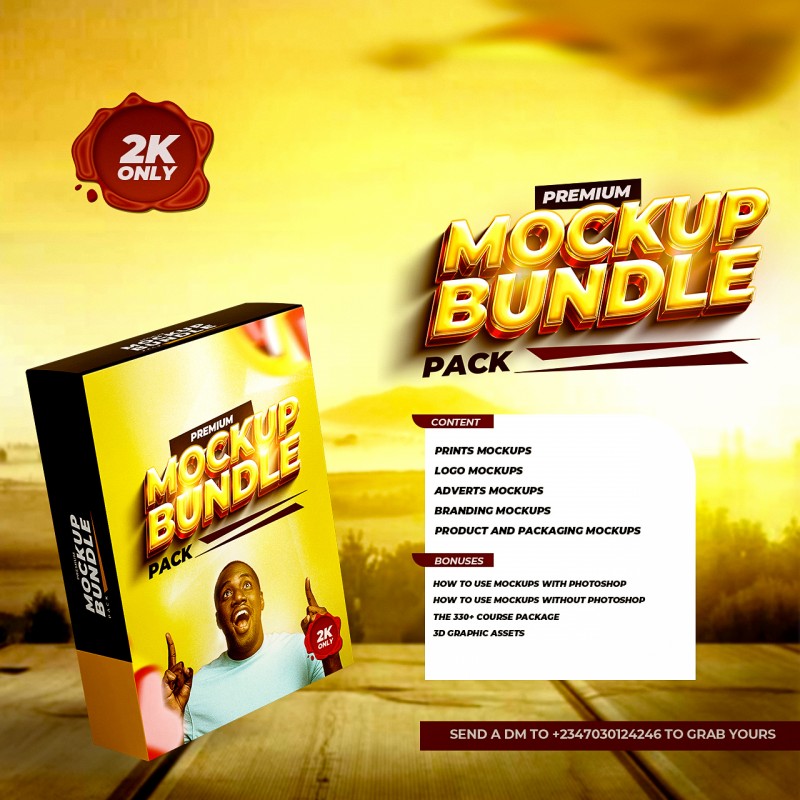 Buy Mockup Bundle Pack by Abdulrauf Idris on Selar