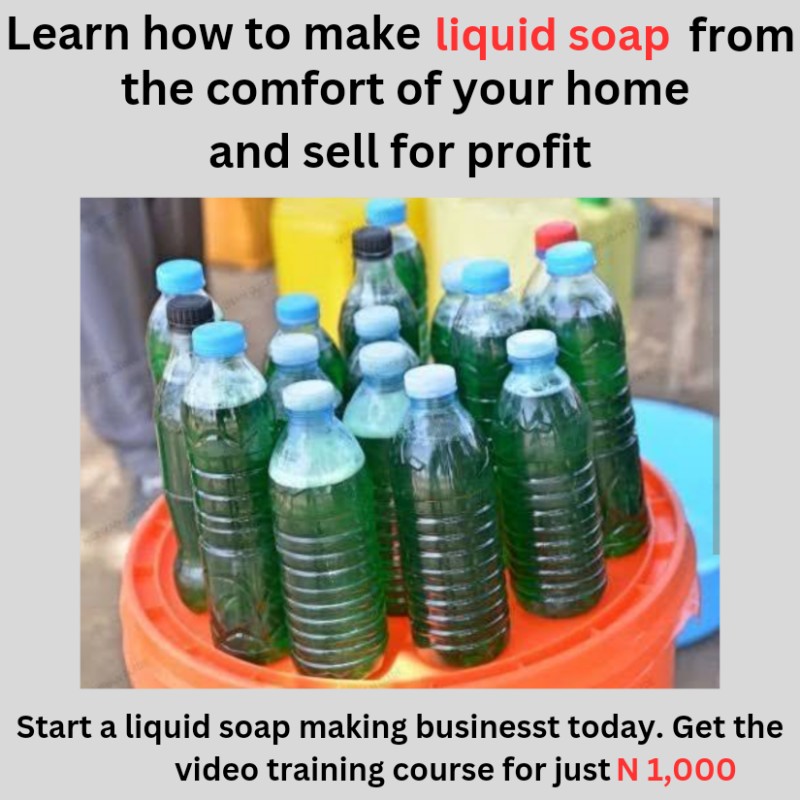 Buy Liquid Soap making business by Osazuwa E.H on Selar