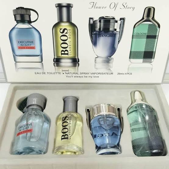 Buy Flower of story 4in1 male perfume gift set by House of Kanz on Selar