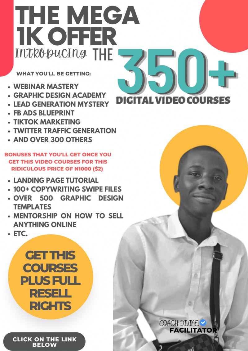 Buy 350+ Digital Video Courses by Divine Uhunoma on Selar
