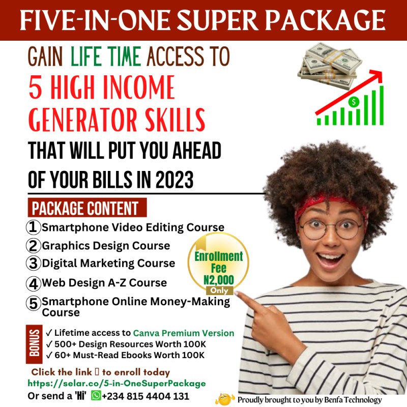 Buy THE 5-IN-ONE SUPER PACKAGE: The 5 digital skills you need to create passive wealth online in ...