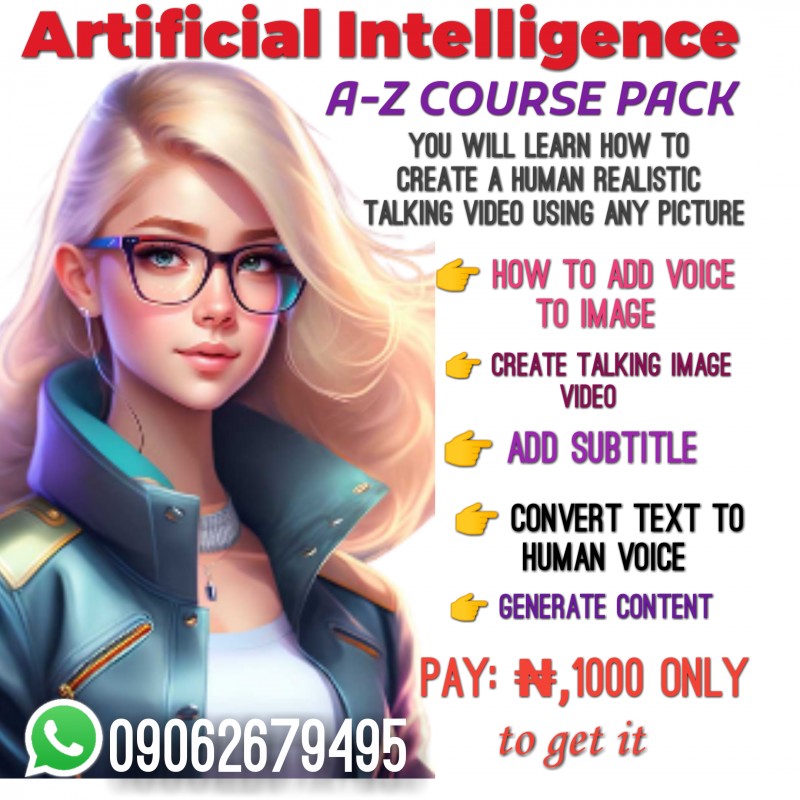 Buy AI ART ANIMATION COURSE by Idbest TECH on Selar
