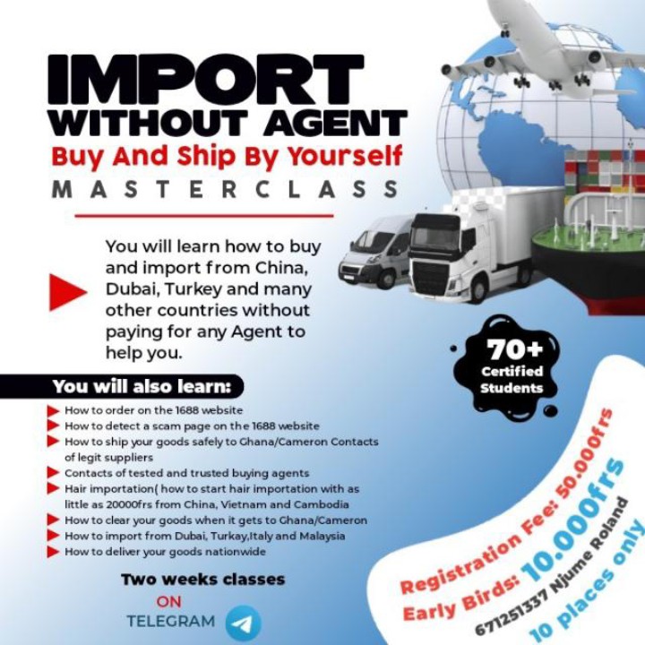 Buy IMPORTING WITHOUT AGENT MASTERCLASS by MINI IMPORTATION ACADEMY on Selar