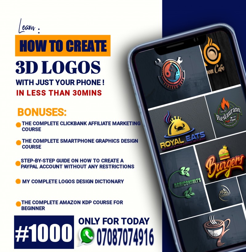 Buy 3D LOGOS DESIGN MASTERY by Infotech on Selar