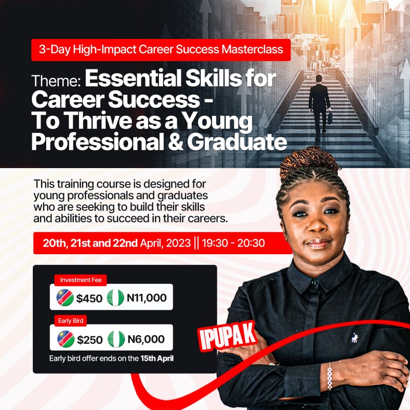 Buy 3-Day High-Impact Career Success Masterclass by Josephine Ipupa Kasheeta on Selar