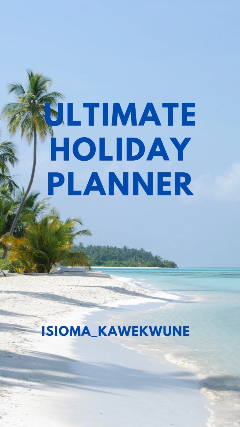 Buy ULTIMATE HOLIDAY PLANNER by Kawekwune Isioma B on Selar
