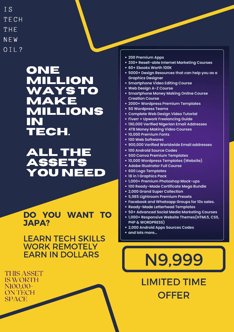 Buy ONE MILLION WAYS TO MAKE MILLIONS IN TECH by Valentine Okeke on Selar