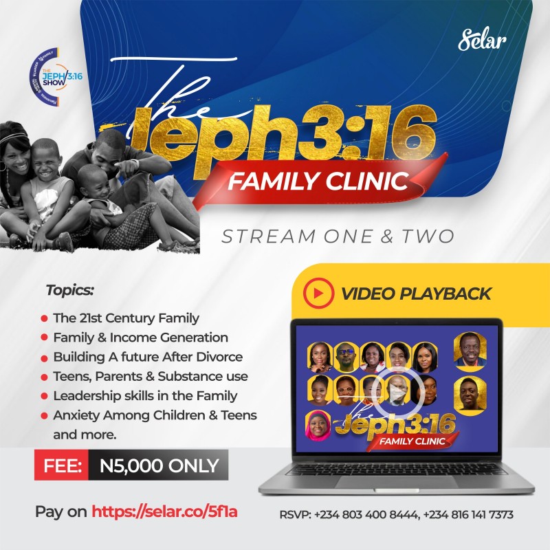 Buy JEPH 316 FAMILY CLINIC- Stream 1 & 2 recording by Jeph Oluwagbemiga (Mindvalve Emporium) on ...