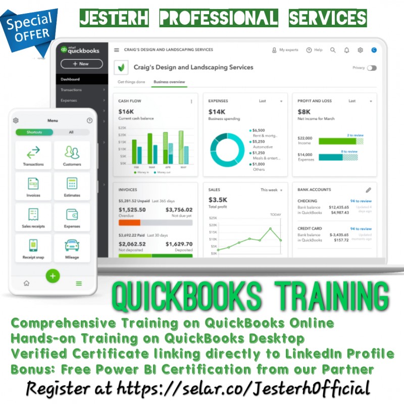 Buy QuickBooks Training by Jesterh Mall on Selar