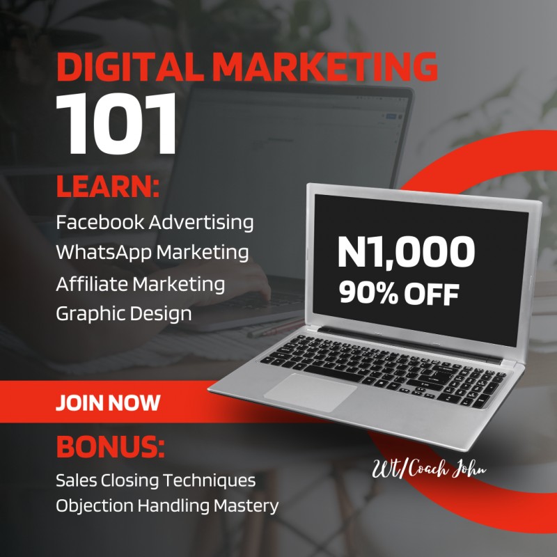 Buy Digital Marketing 101 by Adetunji John on Selar