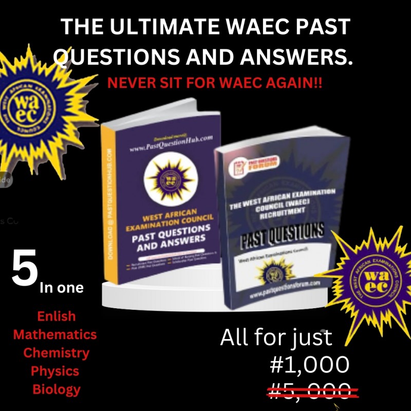 Buy The Ultimate waec past questions and answers by JOHNTEX DIGITAL on Selar