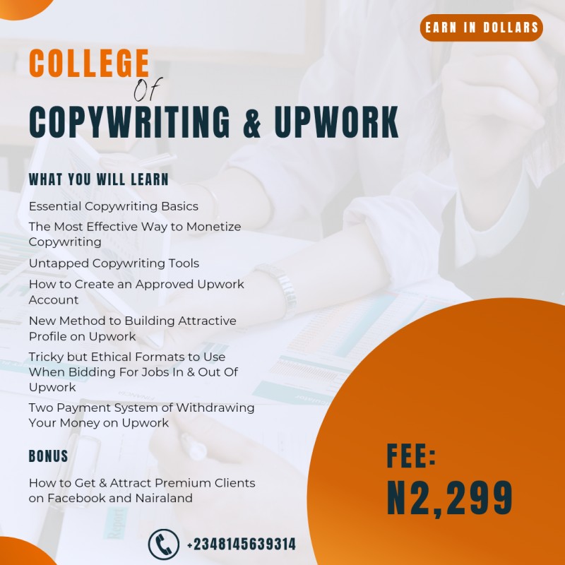 Buy Copywriting & Upwork Masterclass by J. Stores on Selar