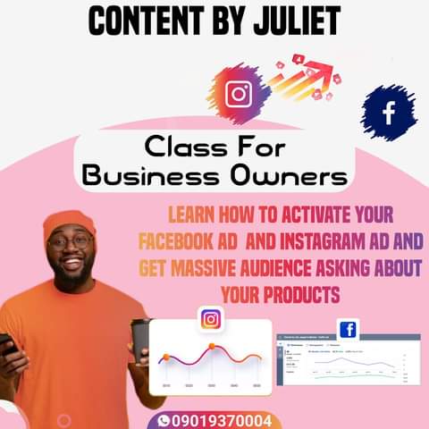 Buy Advertising pro ( Facebook and Instagram) by Juliet Ekele Aladi on Selar