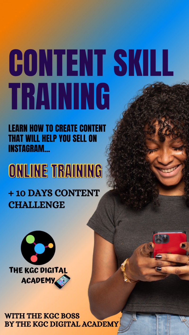 Buy CONTENT SKILL TRAINING by KGC DIGITAL ACADEMY on Selar