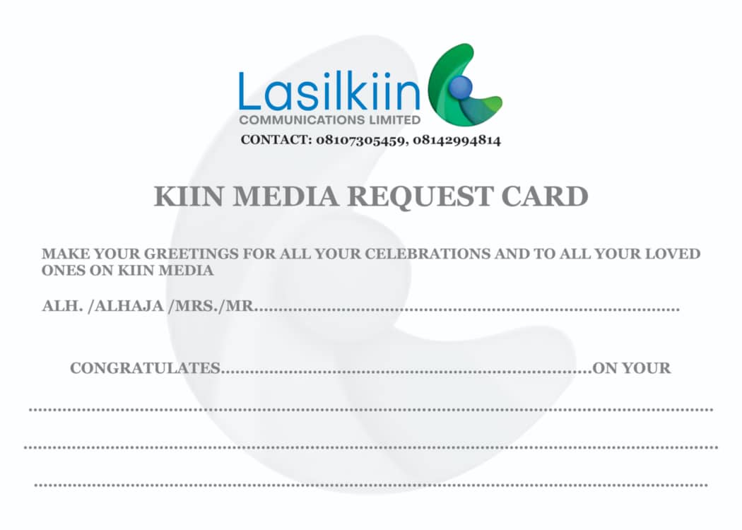Buy Request Card by Lasilkiin Communications on Selar